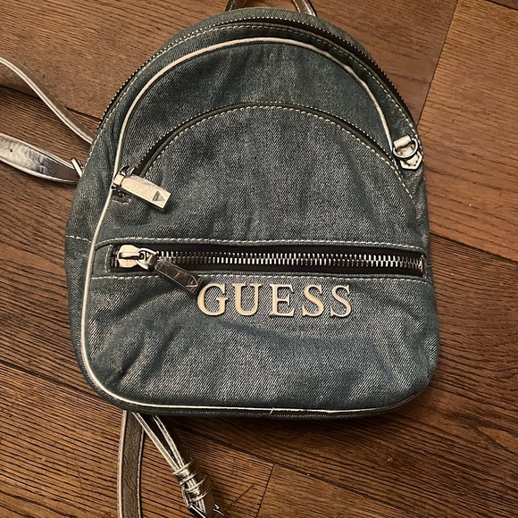 Guess | Bags | Guess Blue Jean Backpack | Poshmark